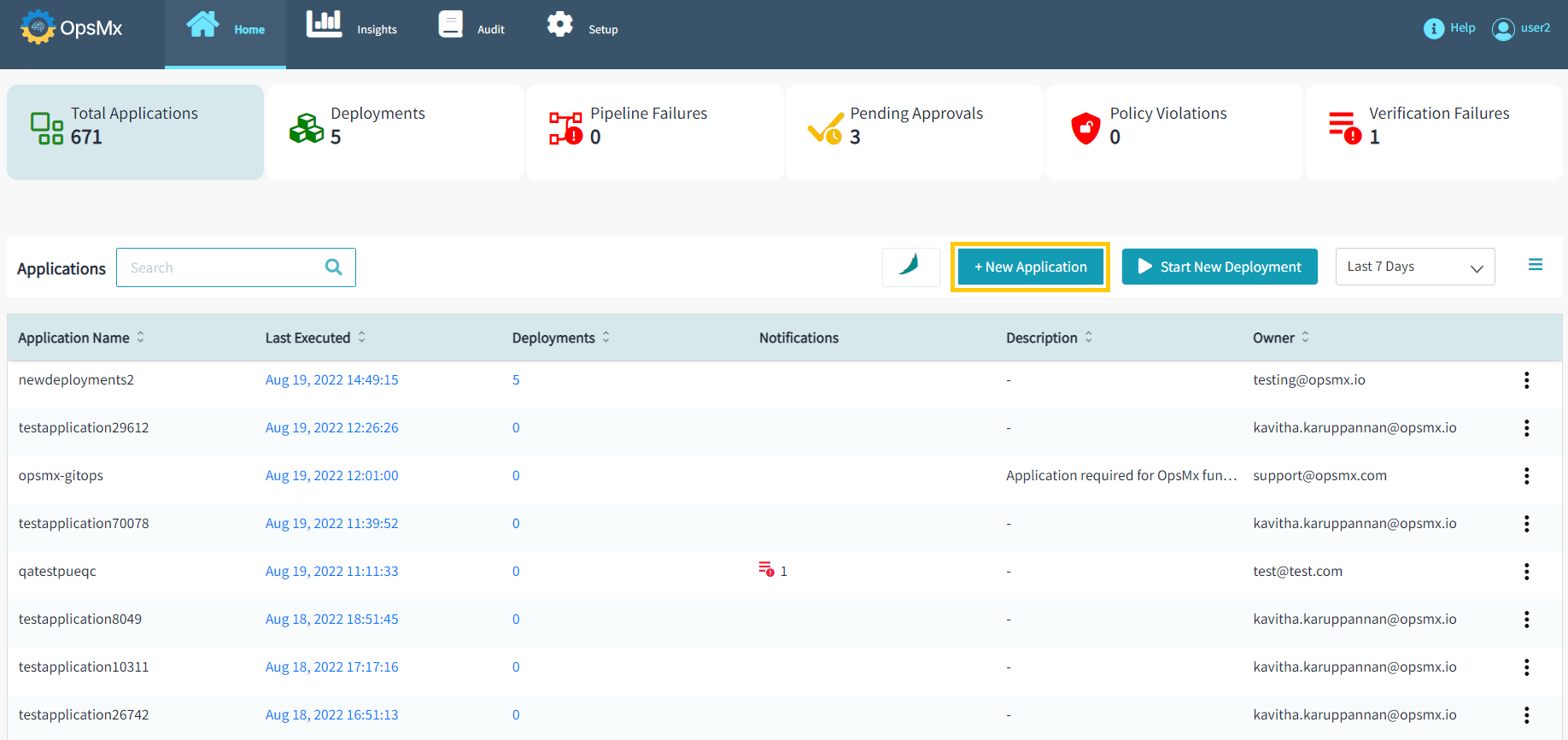 Create An Application Opsmx Isd Documentation 2253