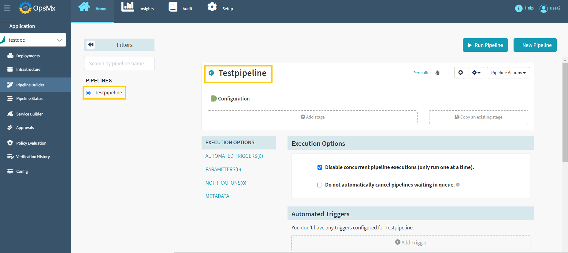 Create A Pipeline Opsmx Isd Documentation